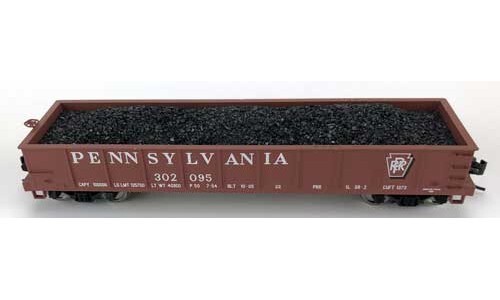 Bowser / English HO Scale Real Coal Load GS 40 Foot Gondola 1504 for ...