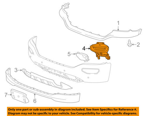 GMC OEM 2016-2018 Sierra 1500 Front Bumper Trim Bezel Right 23243506 ...