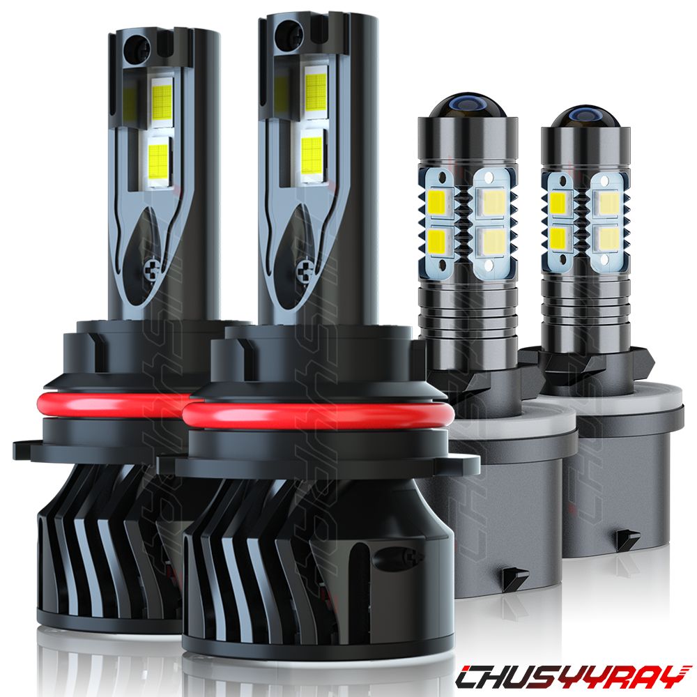 For Ford Taurus 2000-2007 6000K LED Headlight Hi/Lo Beam + Fog Light ...