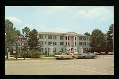 Motel Hotel Postcard Georgia GA Perry New Perry Hotel Motel in back ...