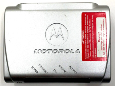Motorola MSTATEA DSL Modem 2210-02-1022 W/O Power Supply AT&T Works ...