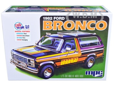 SKILL 2 MODEL KIT 1982 FORD BRONCO 1/25 SCALE MODEL CAR BY MPC MPC991 ...