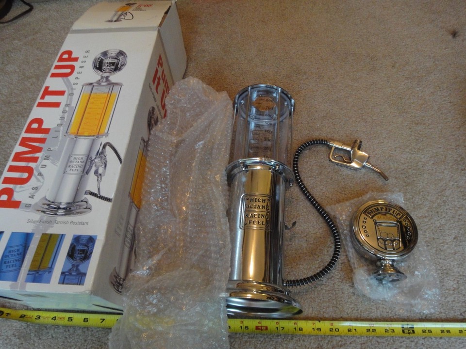Vintage visible gas pump, gravity feed liquor, spirits dispenser. NOS ...