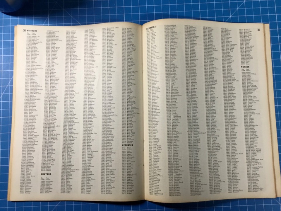 Vintage Mr. Zip United States Zip Code Directory / USPS Advertising ...