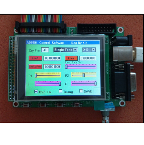 New AD9854 DDS Signal Generator + STM32 F103 Controller Board Touch ...