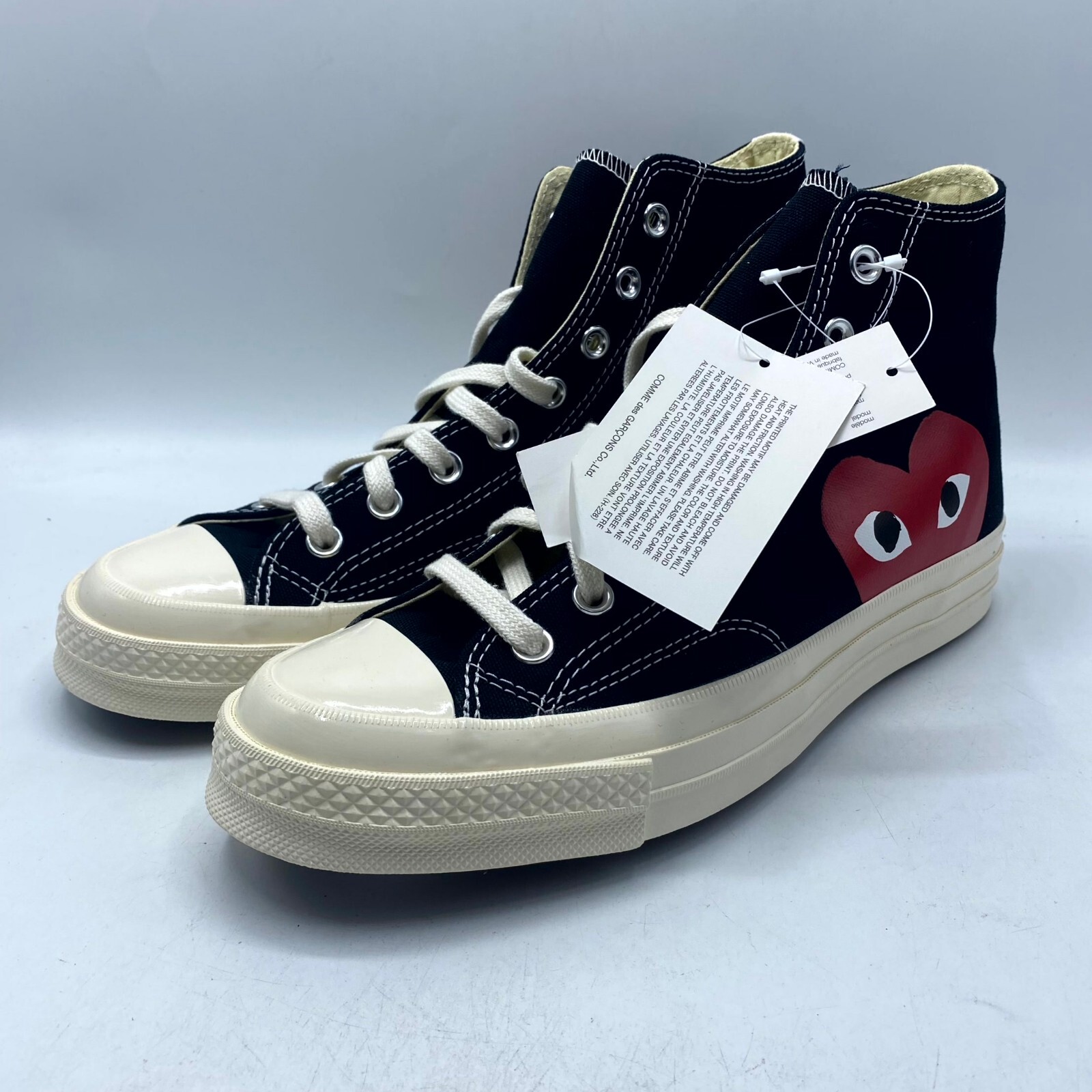 Converse Chuck 70 CDG Sneaker Black White 150204C Mens Size 9 New | eBay