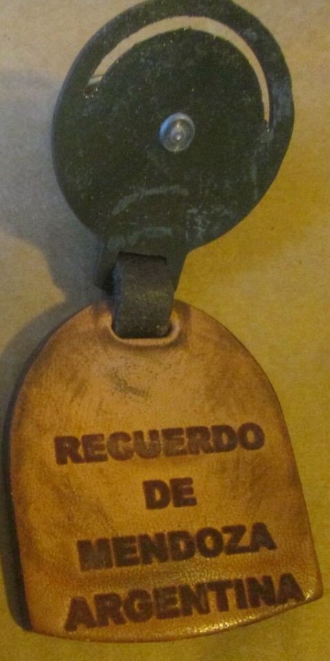 ARGENTINA TANGO Recuerdo de Mendoza Souvenir keyring key chain keychain ...