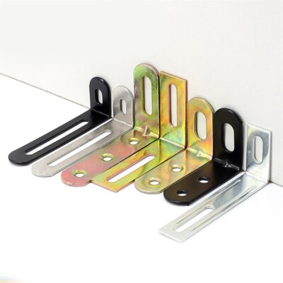 4pcs Angle Brackets L Shape Adjustable Fastener Corner Brace Component ...