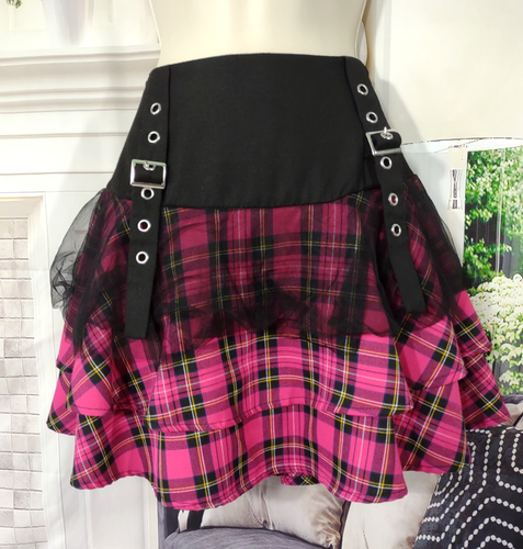 Hot Topic Social Collision Skirt Size Medium Edgy Academia Emo Punk Y2K ...