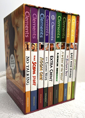 Andrew Clements' School Stories Boxed Set Frindle Landry News Room One ...