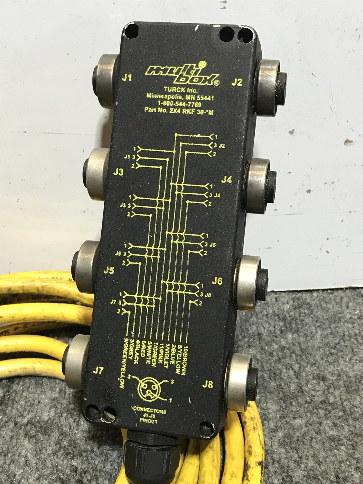 USED ROUGH TURCK MULTIBOX JUNCTION BOX 8 PORT MODEL 2X4 RKF 30-M | eBay