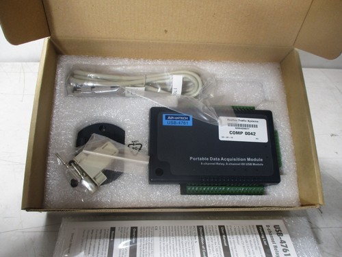 j167) ADVANTECH USB-4761 USB Module W/8-ch Relay and 8-Ch Isolated ...