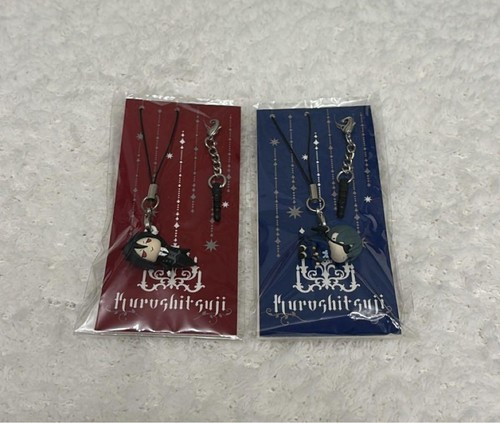 Black Butler G Fantasy Strap Set Of 2 Red Blue Sebastian Ciel | eBay