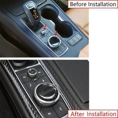 For Cadillac XT4/5/6 CT4/5/6 Carbon ABS Vinyl Center Console Knob ...