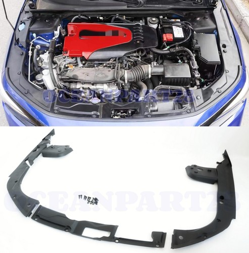 FOR 2022-24 Honda Civic Engine Bay Side Panel Cover+Radiator Cooling ...
