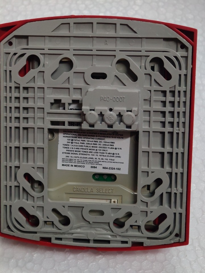 System Sensor P2R Fire Alarm Horn Strobe Red Wall Mount P2R | eBay