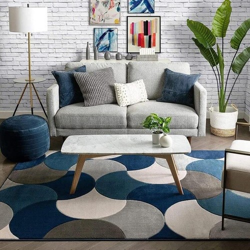 Hand Tufted Wool Multi Color Carpet Area Rug living room bedroom hall ...