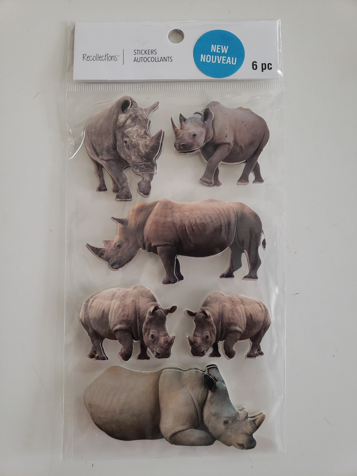 Recollections Rhinoceros Scrapbooking stickers | eBay