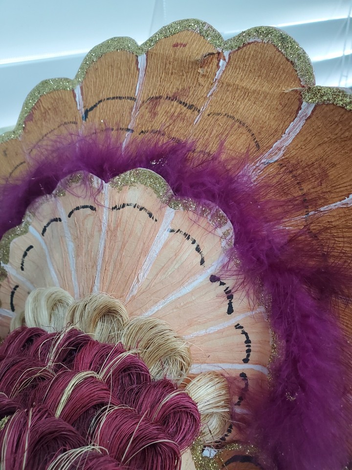 Turkey Paper Mache Thanksgiving Turkey Autumn Fall Colorful Hand ...