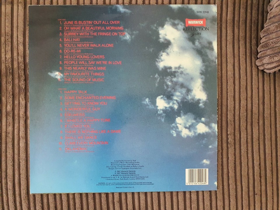 Lorna Dallas, Barry Kent & The Eden Singers ‎– Rodgers & Hammerstein's ...