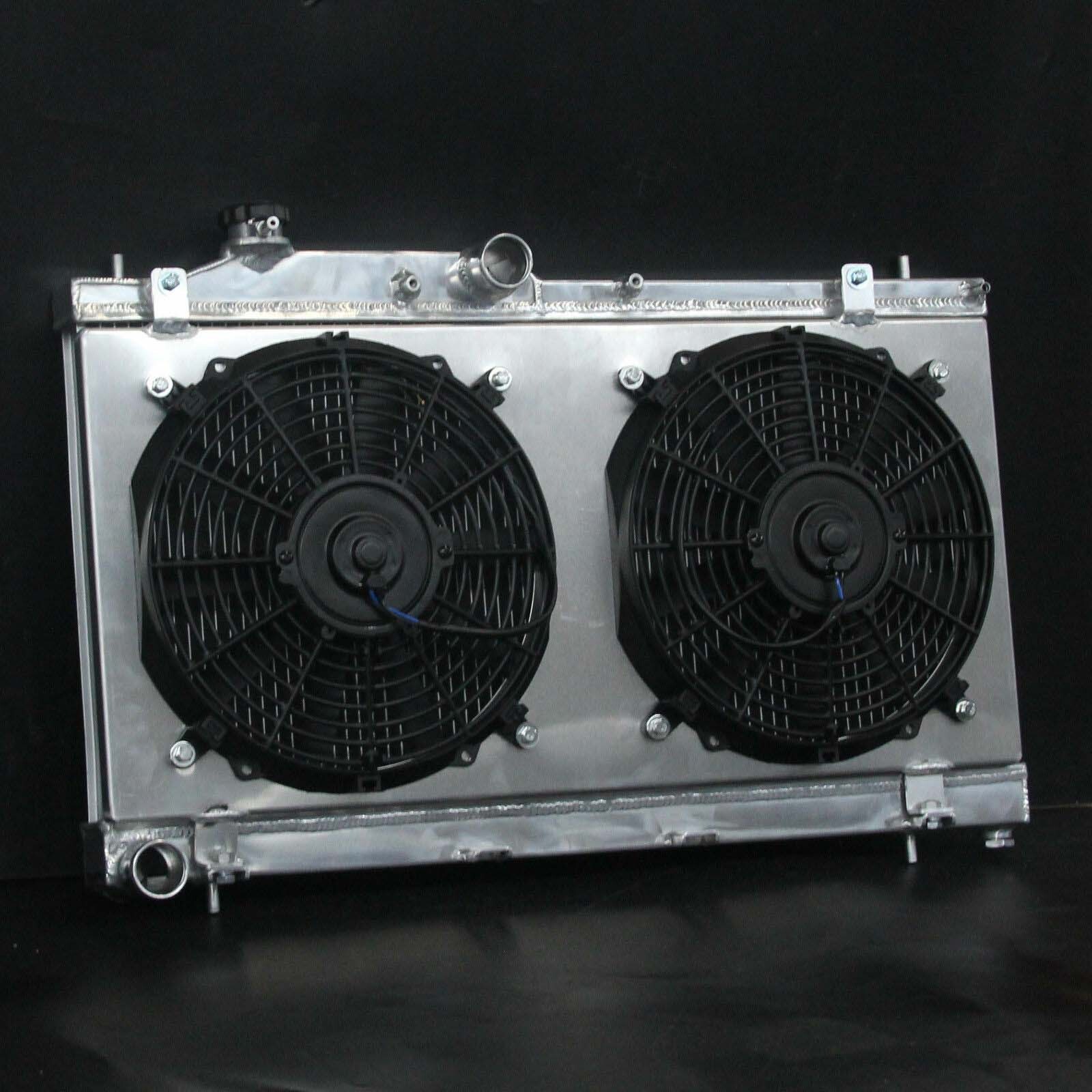 Aluminum Radiator With Fan Shroud For Impreza WRX 08-14 Subaru H4 2.5 ...