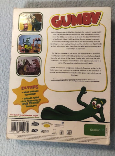 Gumby - DVD - 4-Disc Set - Volume 1 - 50s and 60s - PAL | eBay