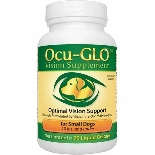 Ocu Glo Canine Vision Supplement for Small Dogs Under 10lbs 90 Gel Caps ...
