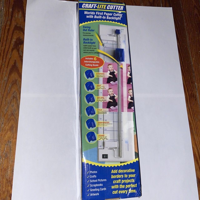 as Seen on TV Craft-lite Paper Cutter Built-in Back Light 6 Cutting ...