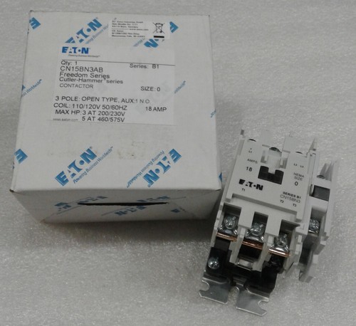 CN15BN3AB CUTLER-HAMMER FREEDOM SERIES 3 POLE 18A 460/575VAC CONTACTOR ...
