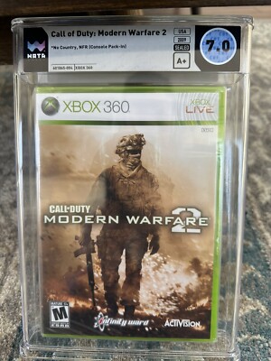 Call of Duty Modern Warfare 2 NFR Factory Sealed Xbox 360 WATA 7.0 A ...
