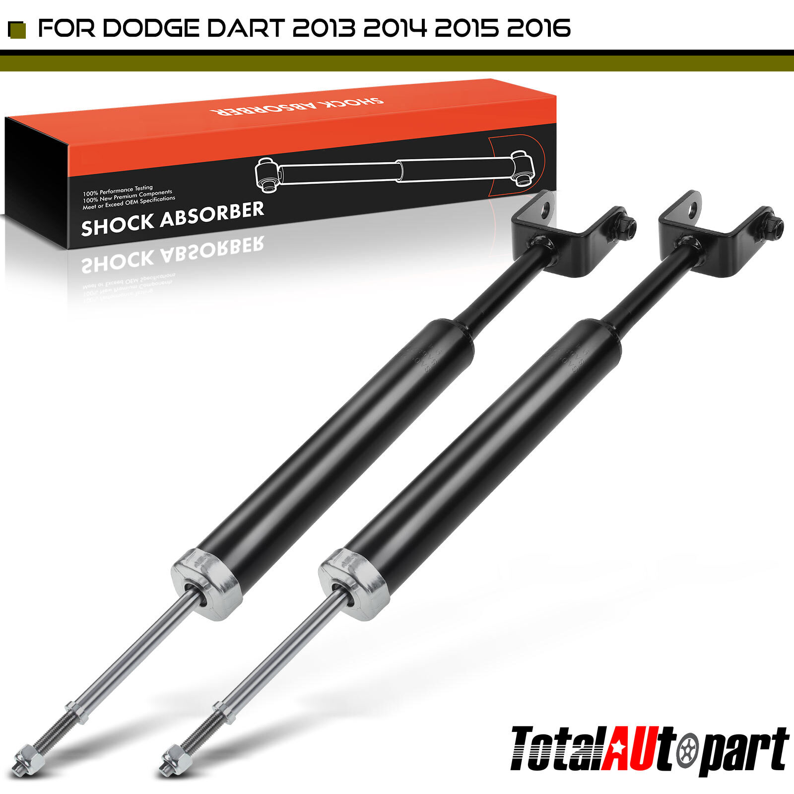 2Pcs Shock Absorber for Dodge Dart 2013 2014 2015 2016 Sedan Rear Left ...