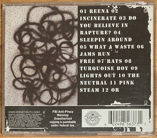 Rather Ripped Sonic Youth CD 2006 PROMO Geffen Records | eBay