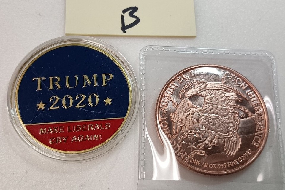 Trump Coin Lot: Mugshot Never Surrender & 45th President (B) | eBay