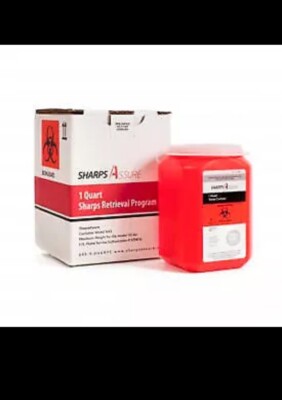 Sharps Assure 1 Quart Sharps Retrieval Program Post Medical SAQ ...