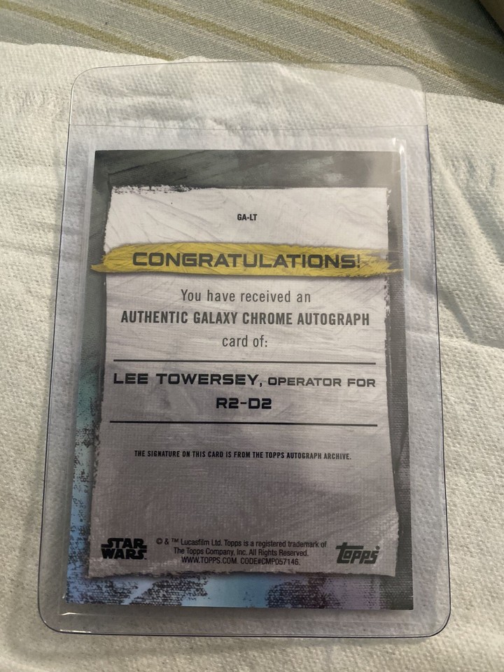 2022 TOPPS CHROME STAR WARS GALAXY R2-D2 PURPLE AUTO #09/50 R2-D2 GA-LT ...