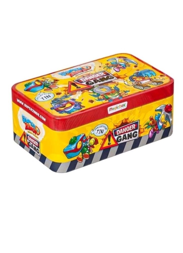 4xSuperzings Tin Cyber Squad, Danger Gang Super Zings Metal Colour ...