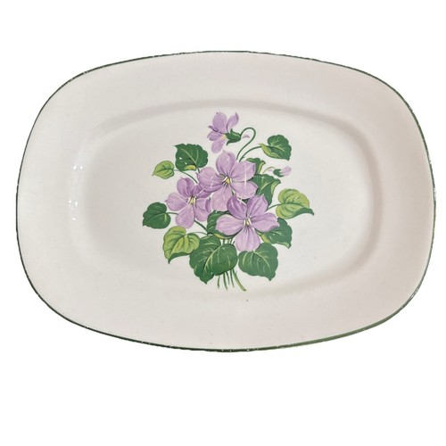 Taylor Smith Serving Platter 1951 Taylor Conversation Marsh Violet 11 ...