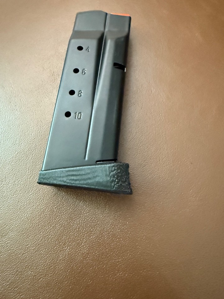 Smith & Wesson M&P Shield + Plus Mag Grip Extension Rest 9mm 10 Round ...