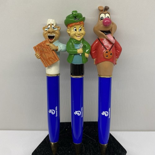 General Mills Character Pens Lot Lucky Charms Cookie Crisp Cinnamon ...
