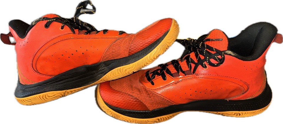 Under Armour Steph Curry 3Z6 Red/Black Basketball Shoes NBA Sneakers ...
