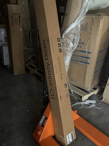 Infinity Drains SAS 9960-I SS - 60" Satin Stainless Steel; Cast Iron ...