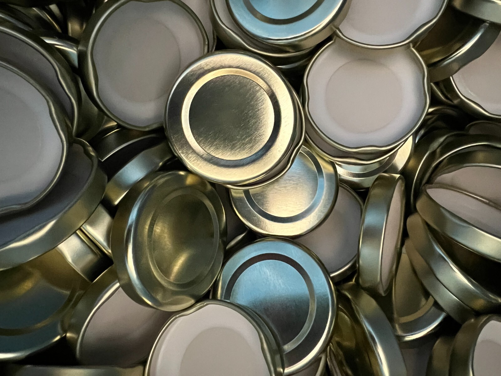 10 bis 200 Stück • Schraubdeckel • Twist Off Gläserdeckel TO43 • Gold ...