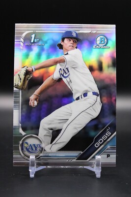 JJ Goss, Tampa Bay Rays, 2019 1st Bowman Chrome, Refractor, #BDC-61 | eBay