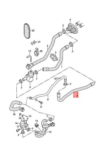 NEW AUDI Q5 8RB COOLANT HOSE 8R0819376 ORIGINAL | eBay