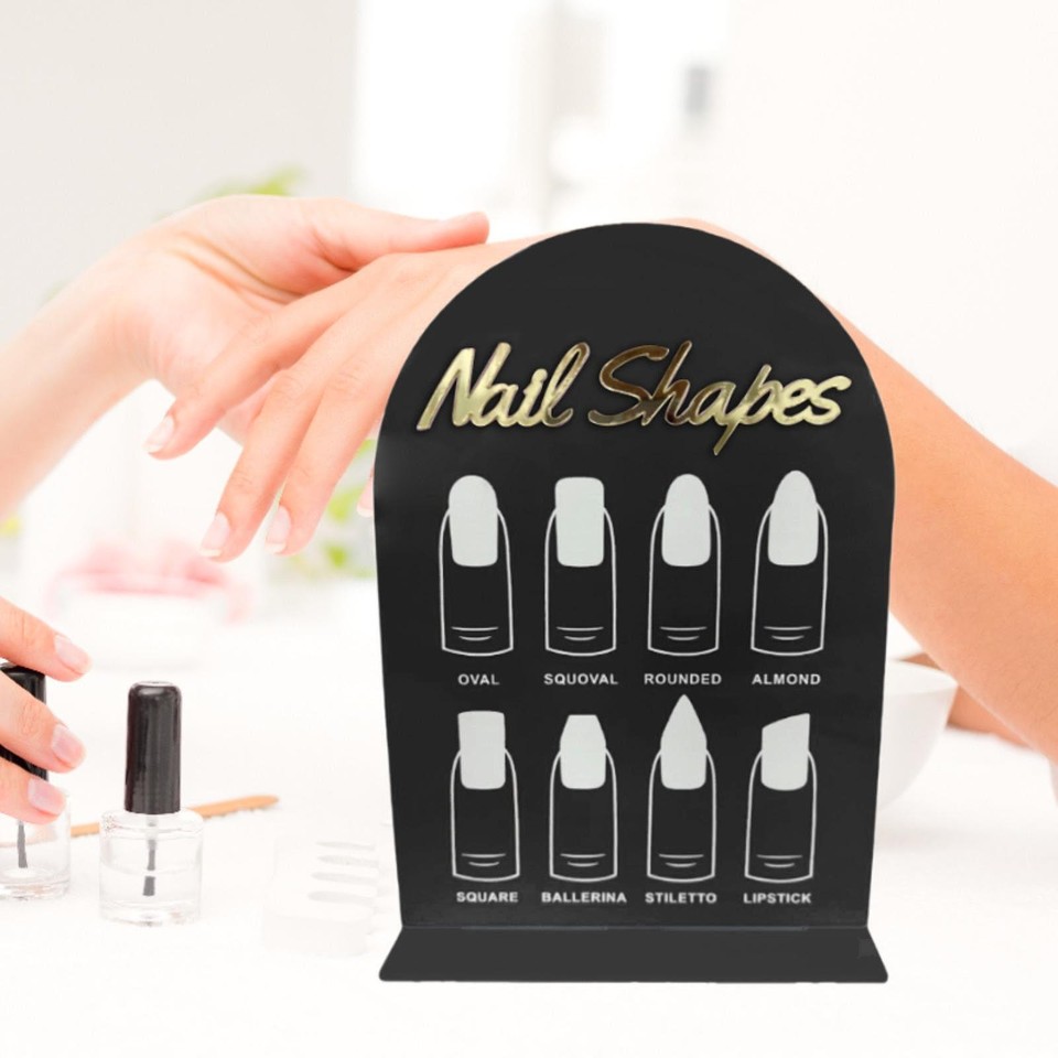 Nail Art Display Board DIY Nail Salon Nail Shape Acrylic Nail Practice ...