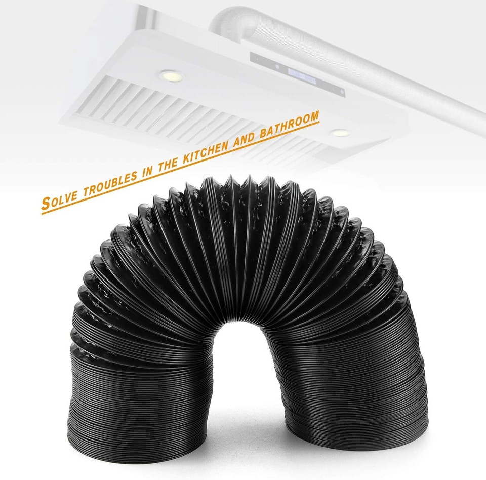 Flexible Aluminium Ducting Hose Round Ventilation Tube Flexi Duct ...