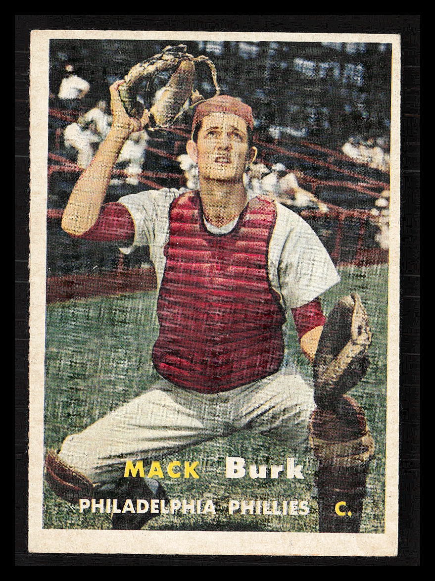 Mack Burk 1957 Topps #91 Philadelphia Phillies Rookie | eBay