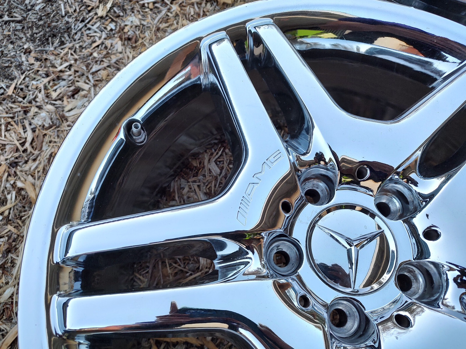 2003-2006 Mercedes CL55 S55 AMG Staggered Chrome Wheels Rims ...