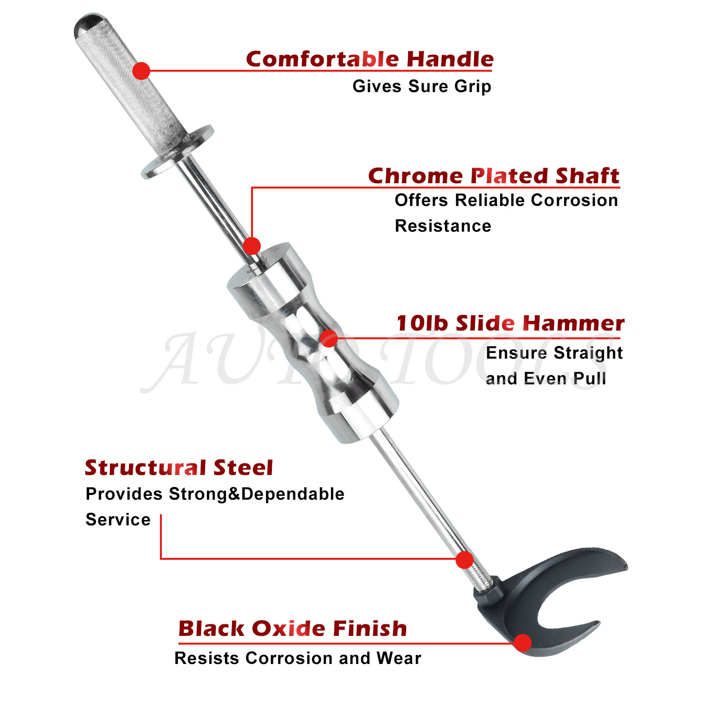 Universal Steel Inner CV Axle Removal Tool w/ Slide Hammer & CV Joint ...