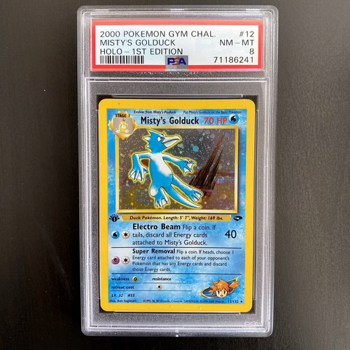 MISTY'S GOLDUCK 12/132 | PSA 8 | Gym Challenge 1st Edition Graded ...